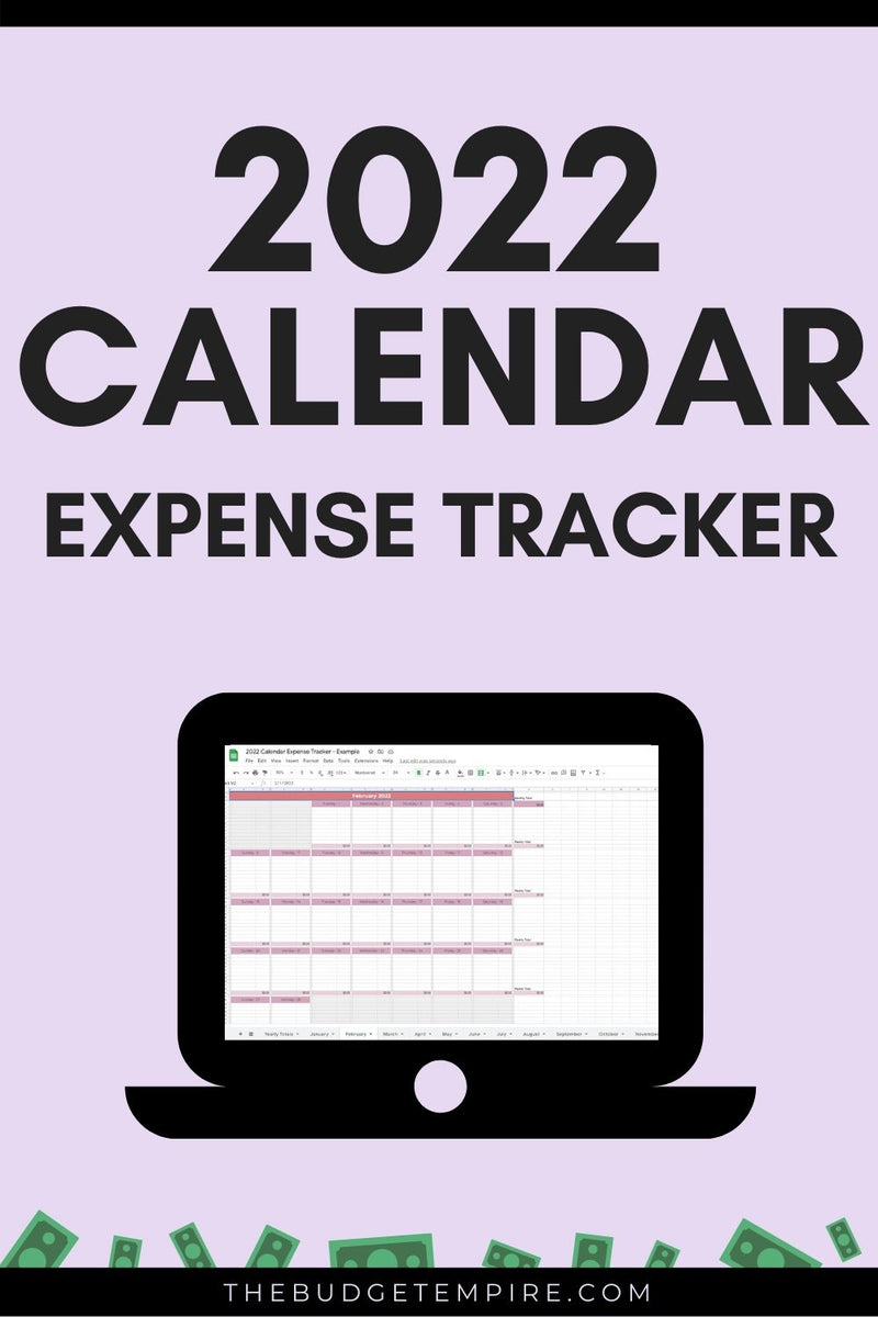 2022 Calendar Expense Tracker – The Budget Empire